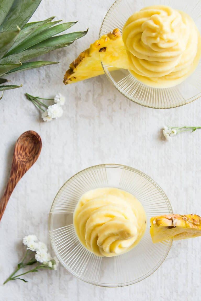 Healthy 3-Ingredients Pineapple Whip VIDEO - Leelalicious