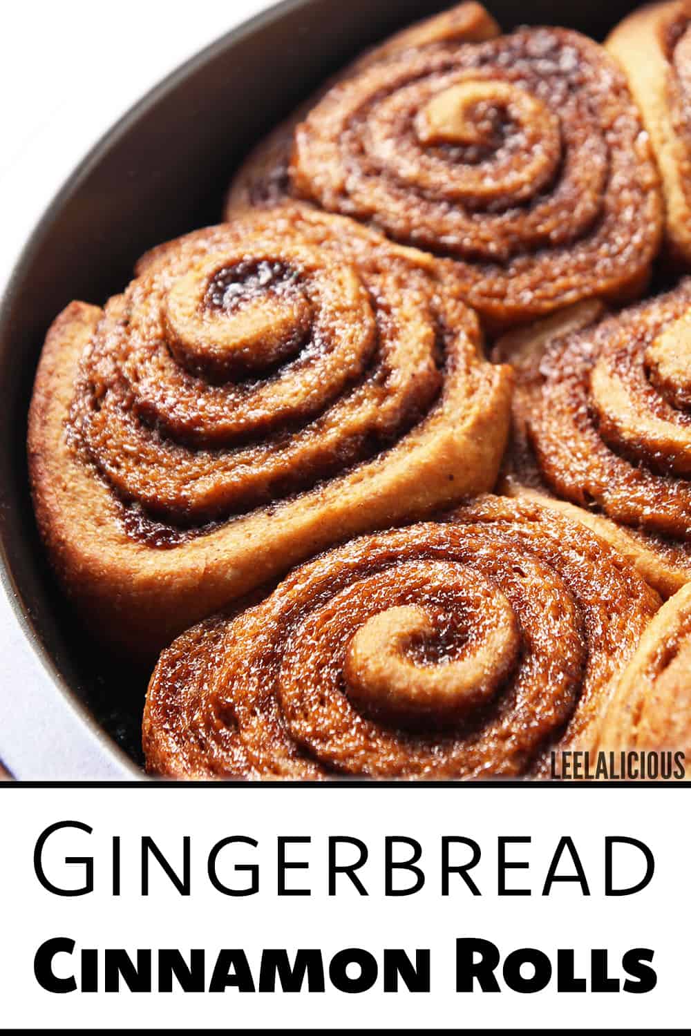 Gingerbread Cinnamon Rolls » LeelaLicious