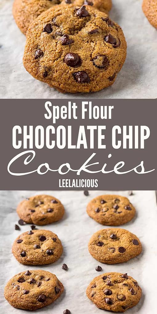 Clean Eating Spelt Chocolate Chip Cookies » LeelaLicious