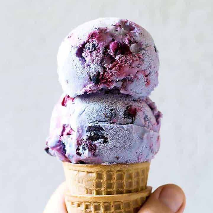 Black Currant Ice Cream » LeelaLicious