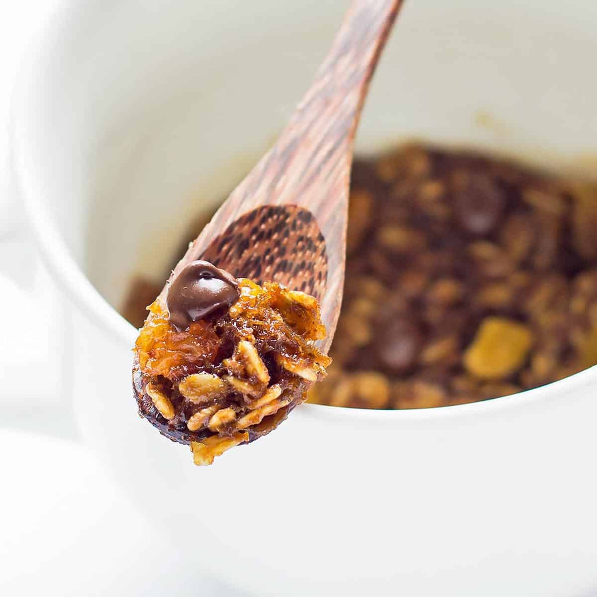 Gingerbread Microwave Oatmeal Cookie » LeelaLicious