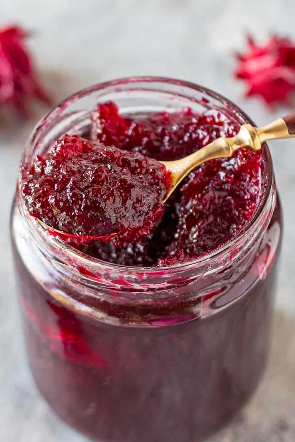 Rosella Jam Recipe (Jamaica Hibiscus Jam) » LeelaLicious