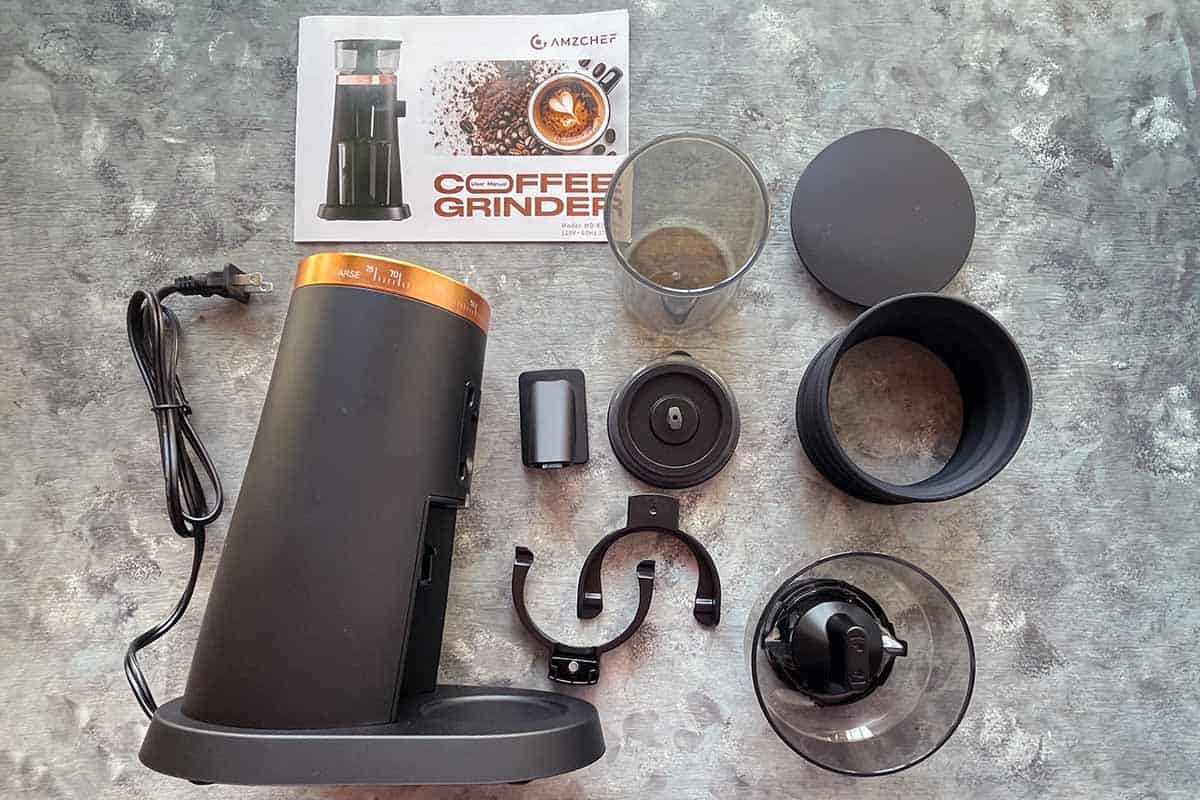 AMZCHEF Precision Burr Coffee Grinder 8306A Review » LeelaLicious
